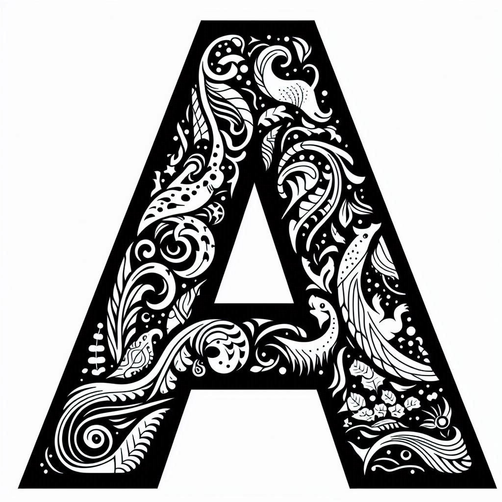 Crazy alphabet: Letter A by Nina Máčová | Download free STL model ...