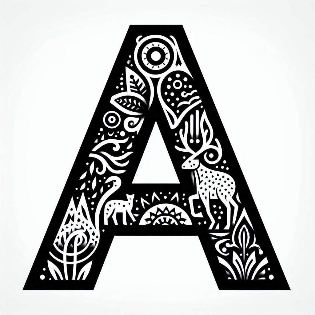 Crazy alphabet: Letter A by Nina Máčová | Download free STL model ...