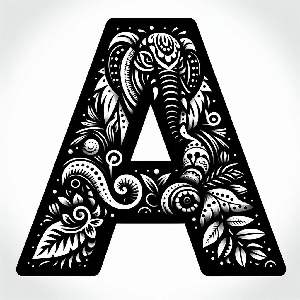 Crazy alphabet: Letter A by Nina Máčová | Download free STL model ...