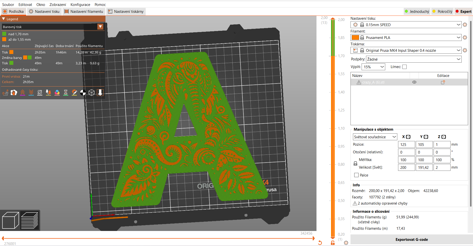 Crazy alphabet: Letter A by Nina Máčová | Download free STL model ...