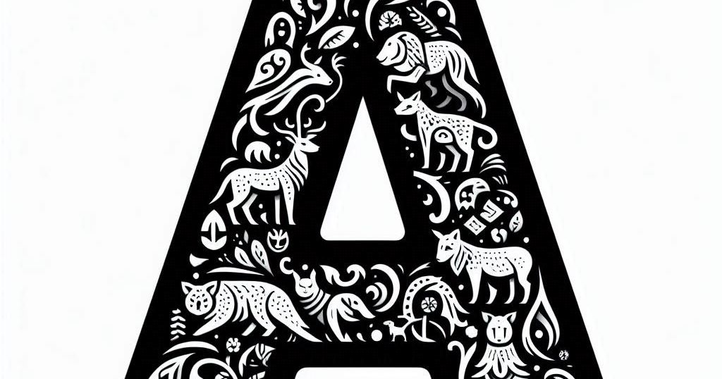 Crazy alphabet: Letter A by Nina Máčová | Download free STL model ...