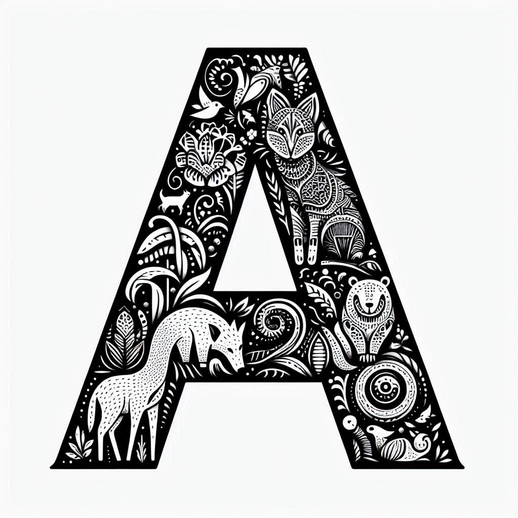 Crazy alphabet: Letter A by Nina Máčová | Download free STL model ...