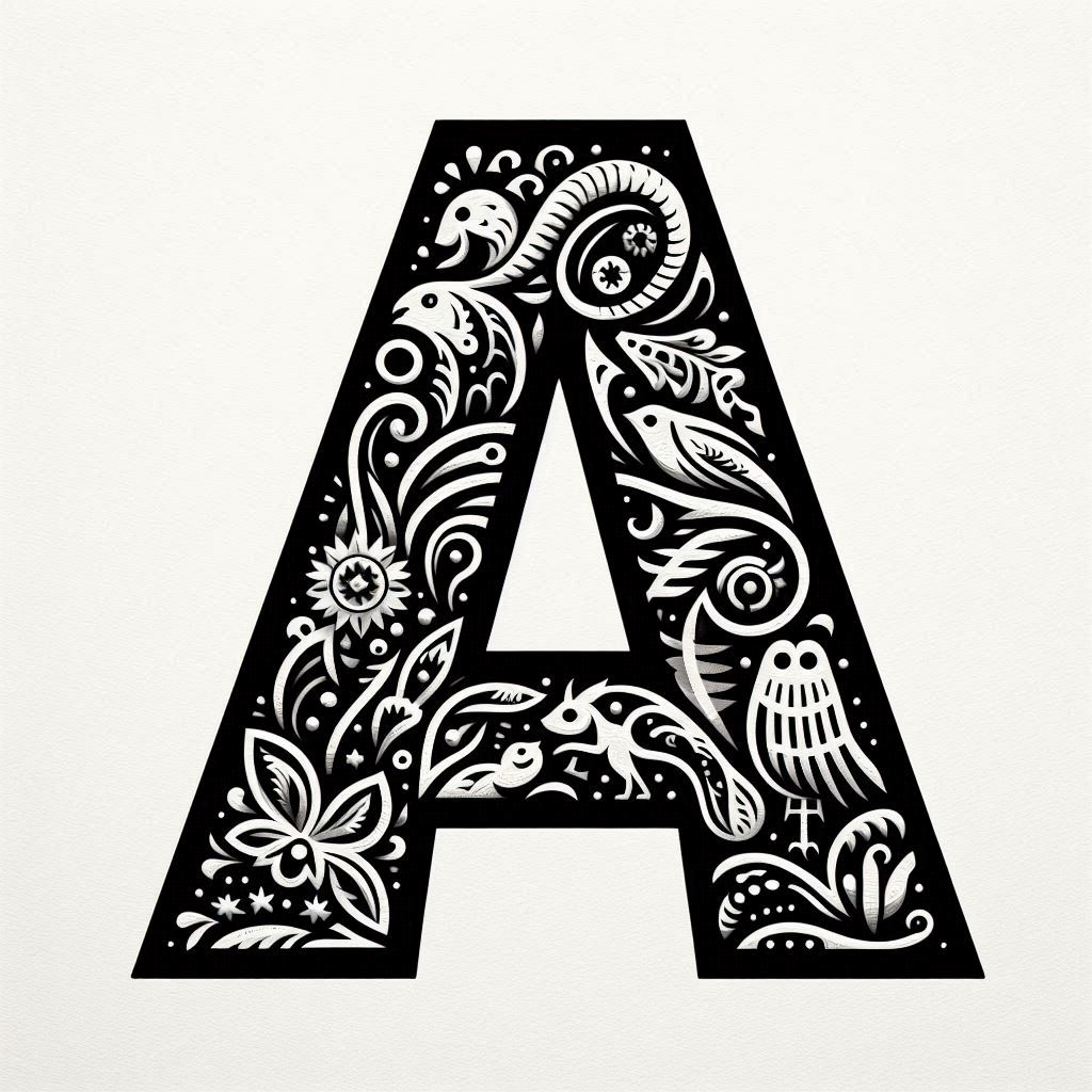 Crazy alphabet: Letter A by Nina Máčová | Download free STL model ...