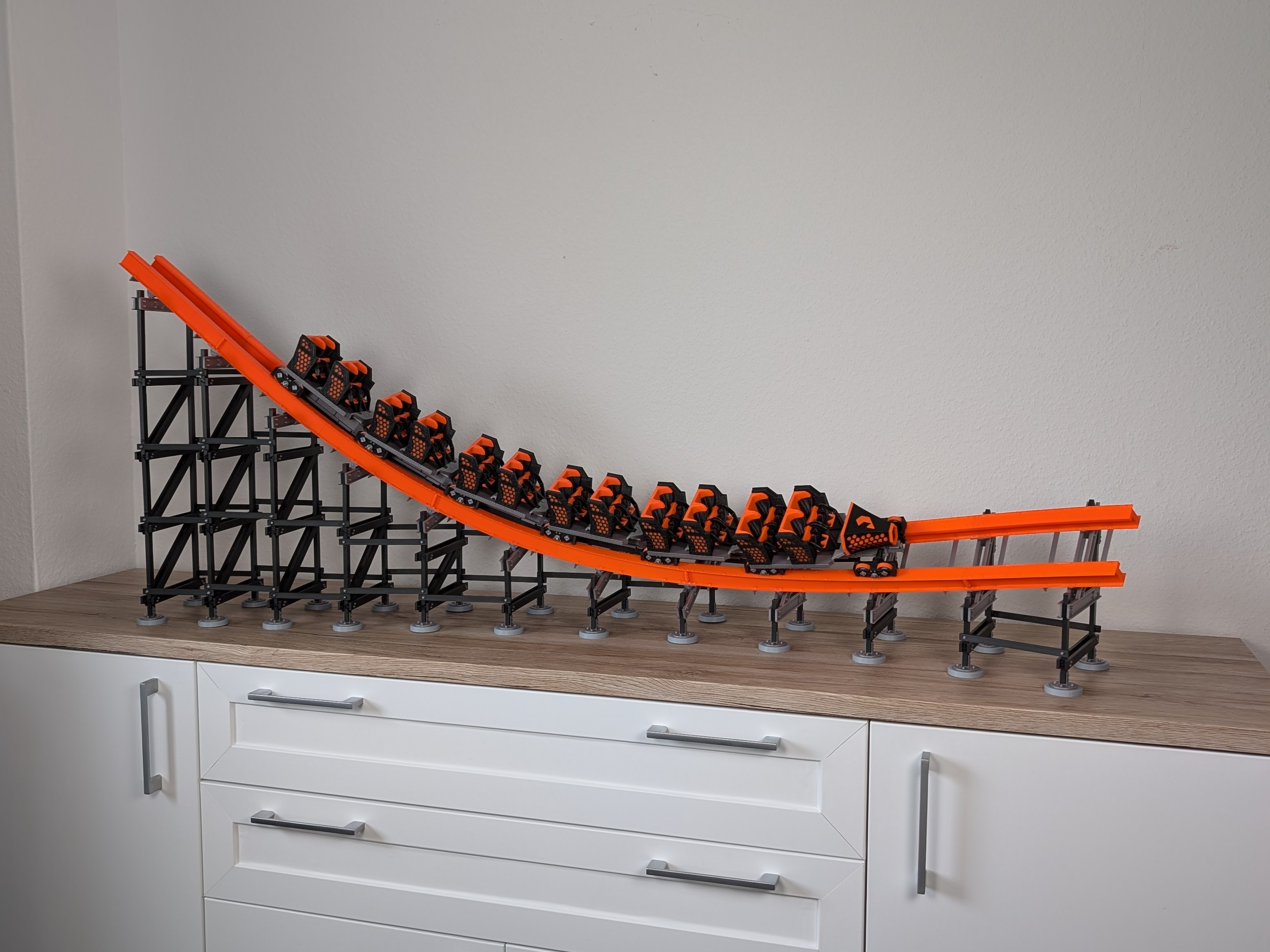 Hybrid Coaster - Curved Valley by 3D.Printed.Roller.Coasters | Download ...