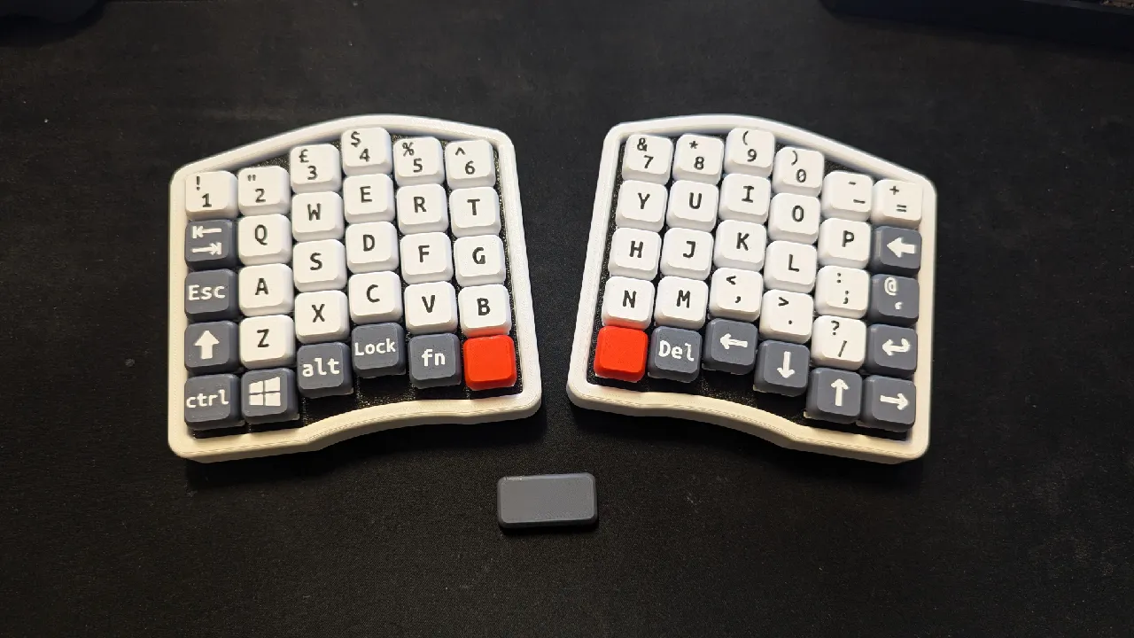 MX Keycap set for Preonic style ortholinear keyboard by Speakoid ...