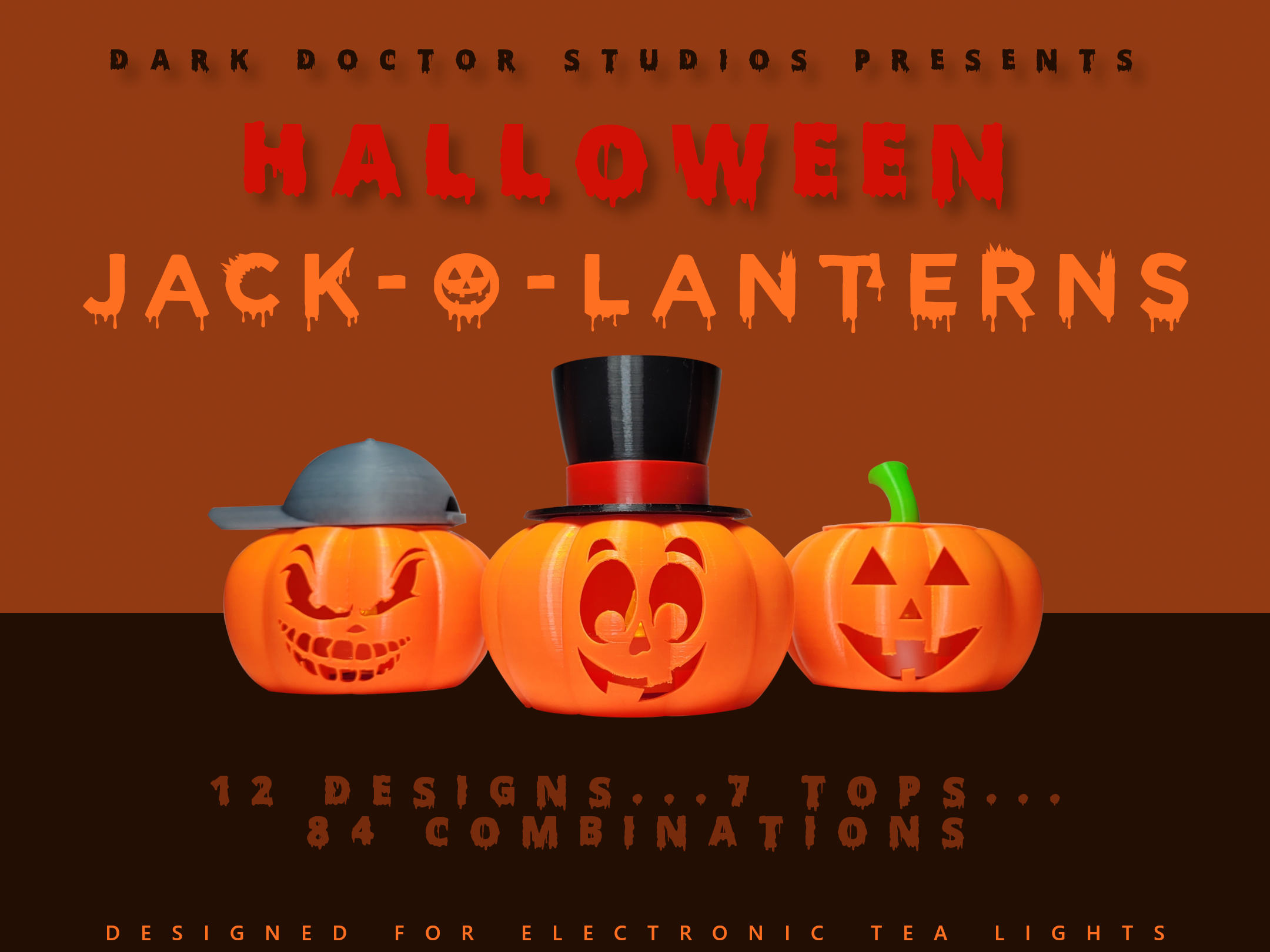 Halloween Jack-O-Lanterns: 84 Unique Combinations von Dark Doctor ...
