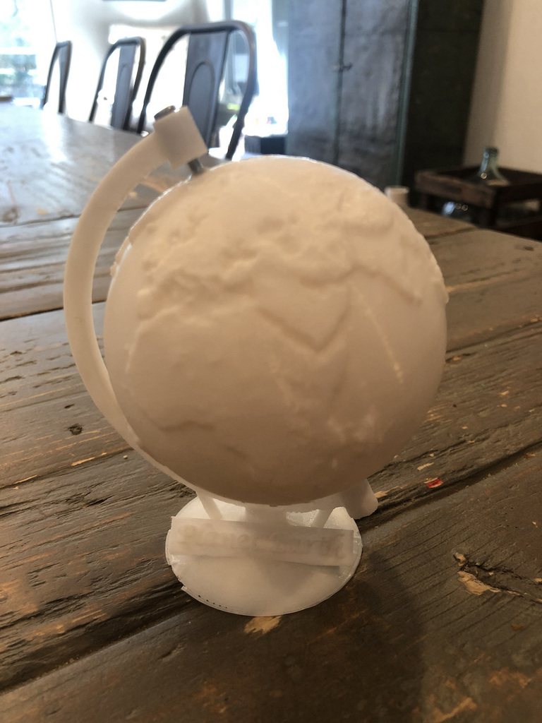 Textured Earth Stand by saulquinn | Download free STL model ...