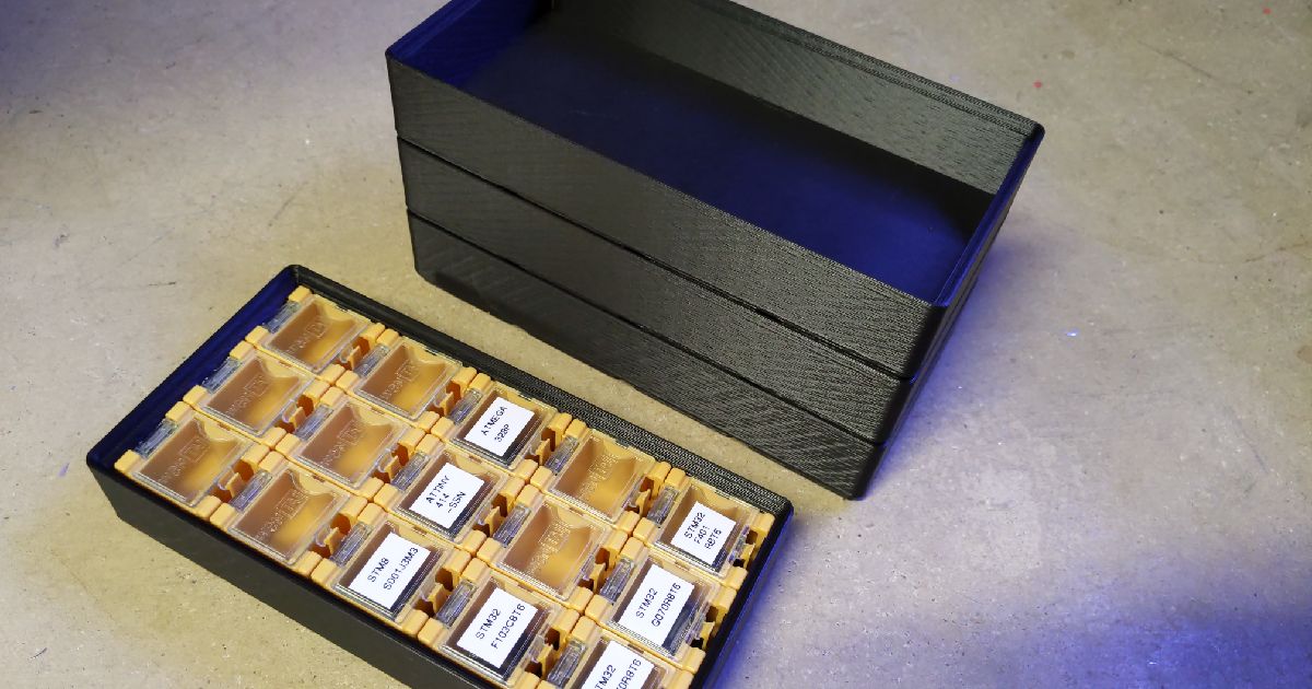 Gridfinity SMD box box by squircle | Download free STL model ...