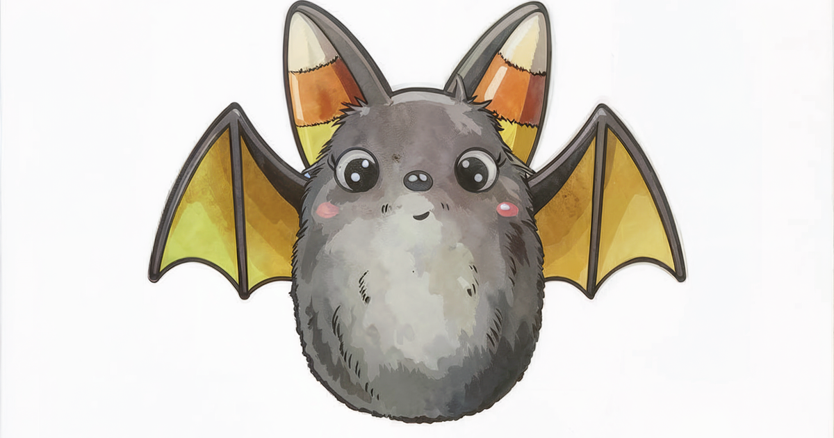 Candy Corn Bat Halloween Cookie Cutter by Flowly | Download free STL ...