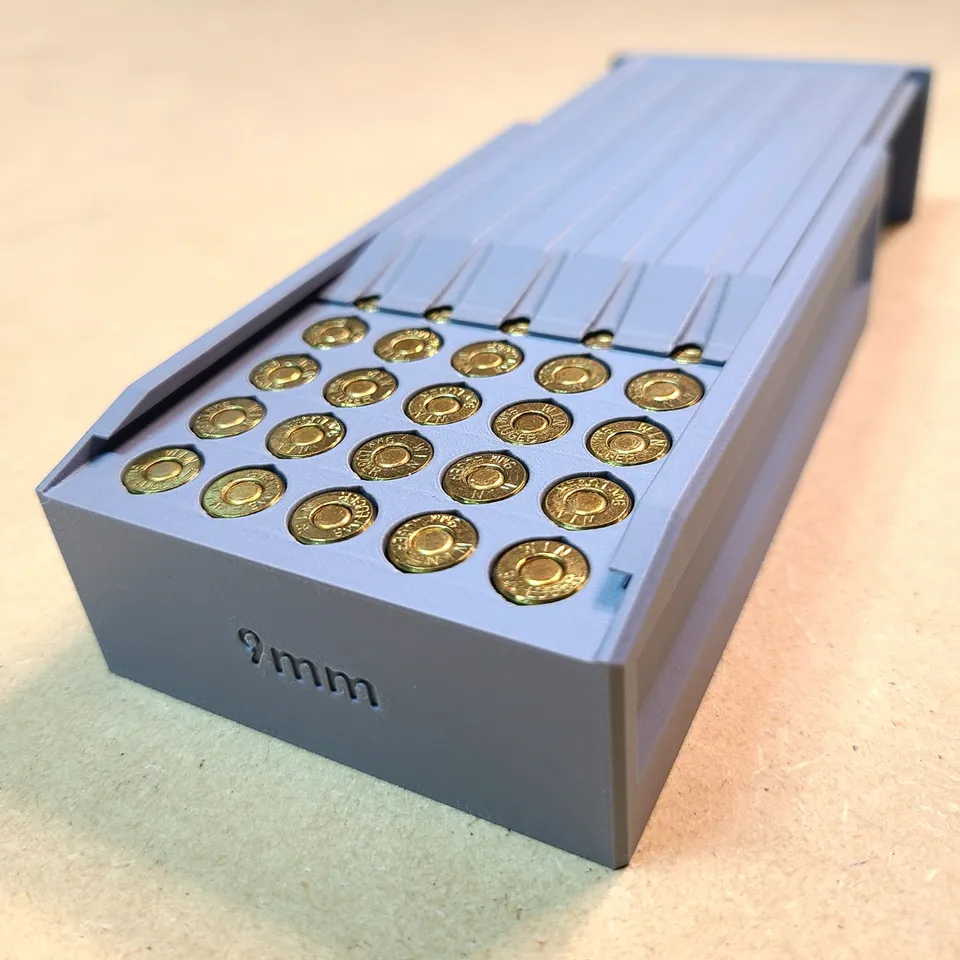 9mm Ammunition Storage Case by J.Overton | Download free STL model ...