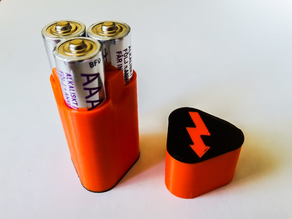 3xAAA battery holder for headlamp by david.d59 | Download free STL ...