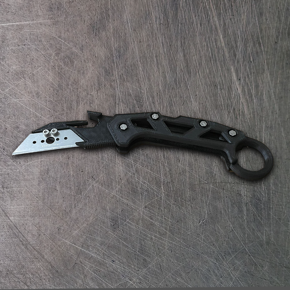 SKELETON OBERTECH NSP-02 KARAMBIT folding utility knife por Gjörk ...