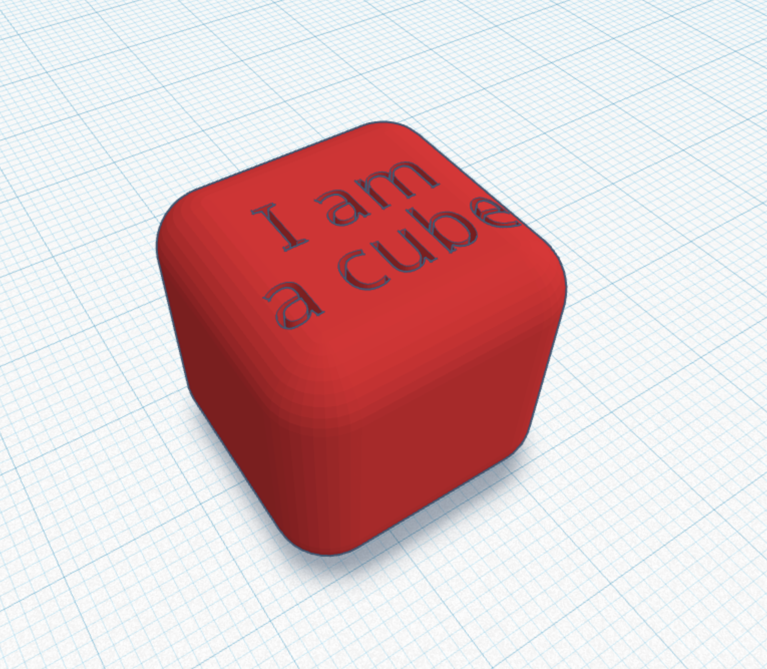 The cube that tells you it is a cube by bop3 3d printing | Download ...