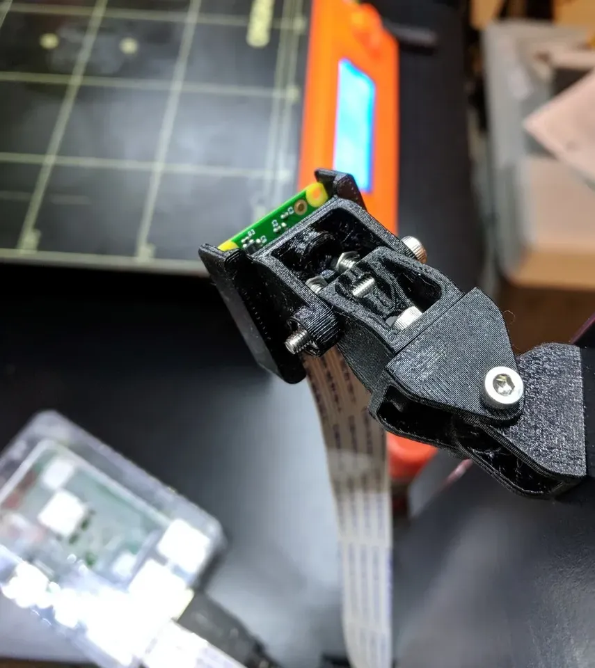 Articulated Modular PiCam Mount by Uenbzsto | Download free STL model ...