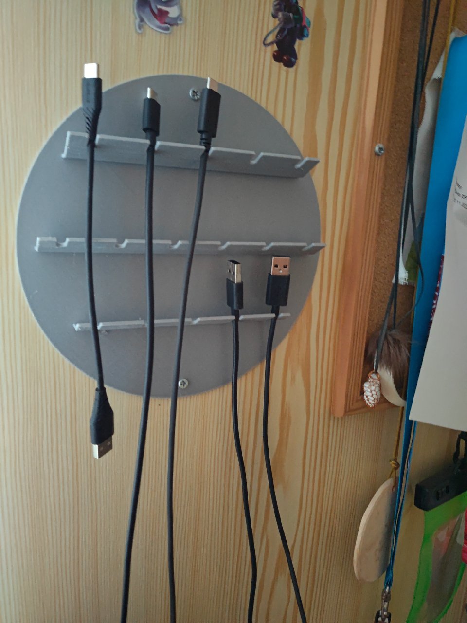 (Not only USB) cable holder and organizer by yamaco | Download free STL ...