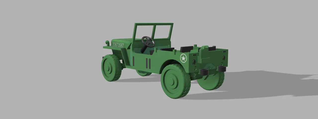 WW2 Army Willys Jeep by Alexand3DP | Download free STL model ...