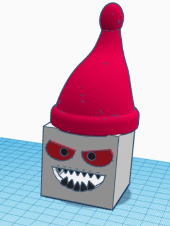 santa geometry dash icon by HalfMan | Download free STL model ...