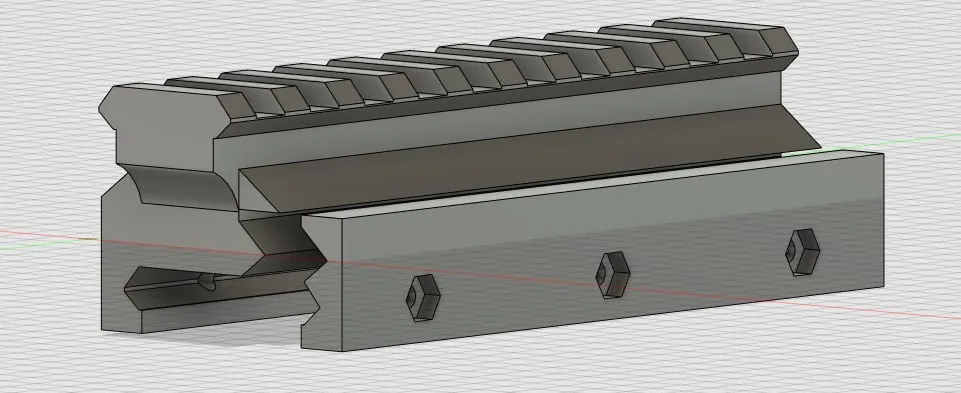 increasing the ris rail by MartineZ | Download free STL model ...