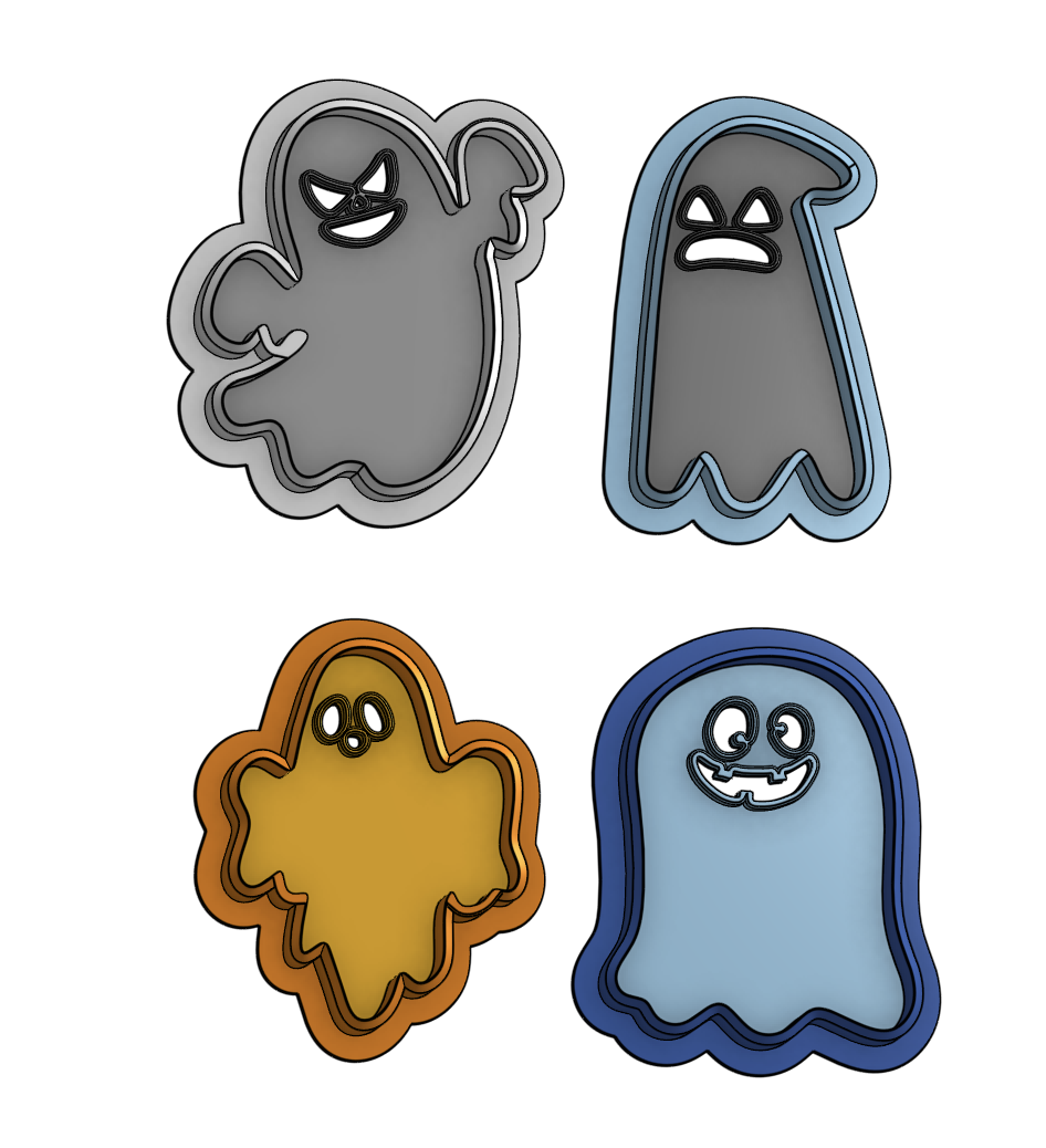 Set of halloween cookie cutters by Vasichkin | Download free STL model ...