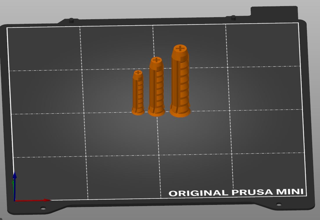 wall plug dowel - cheville plastique by NikoFly | Download free STL ...