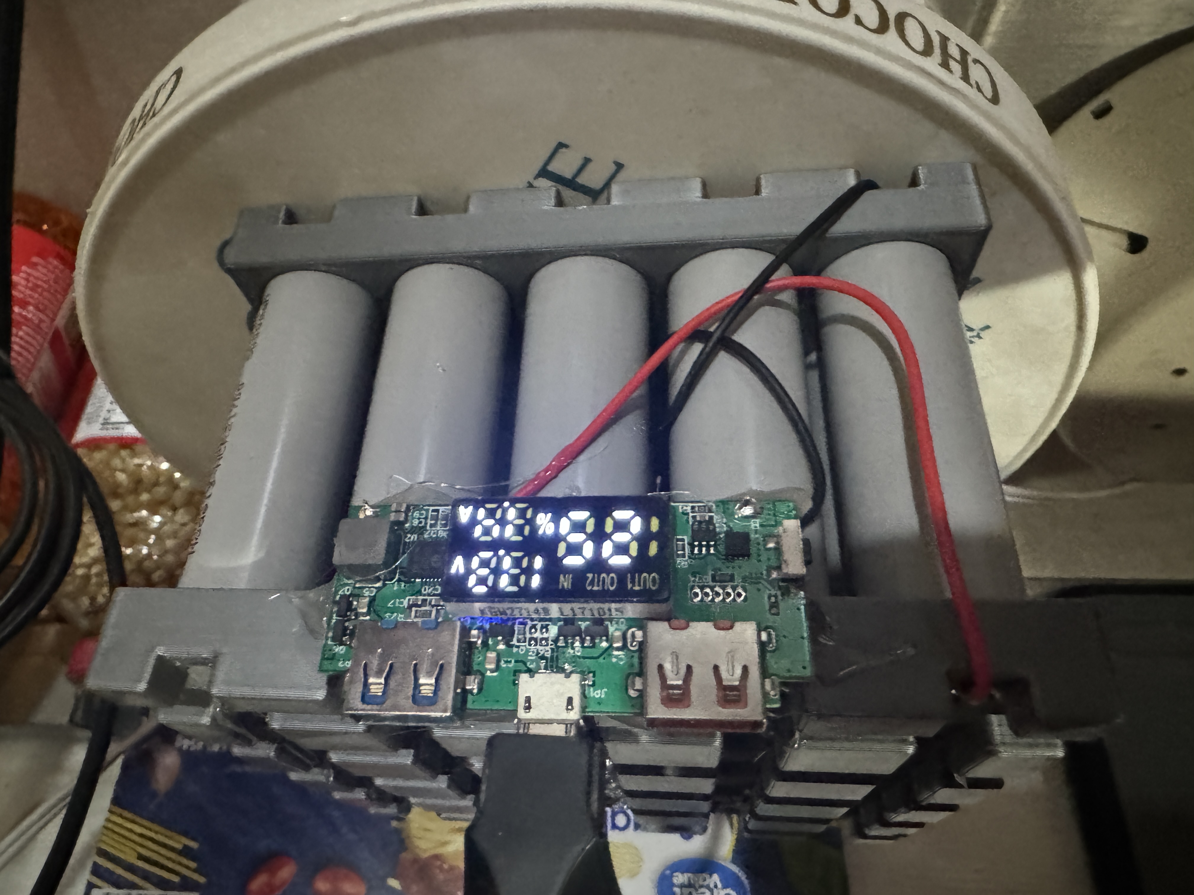 21700 5,000mah 25 Lipo Tesla Cells Battery Bank wired in parallel por ...