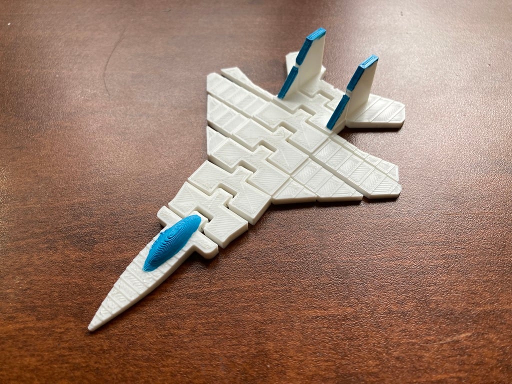 Flexible Fighter Jet Airplane (F-15) by Jon Sun | Download free STL ...