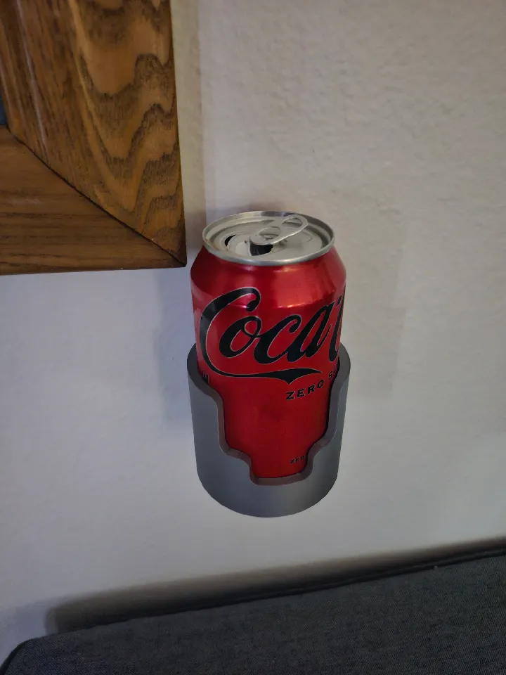 Wall Mounted Soda Can Holder by JCDwight | Download free STL model ...