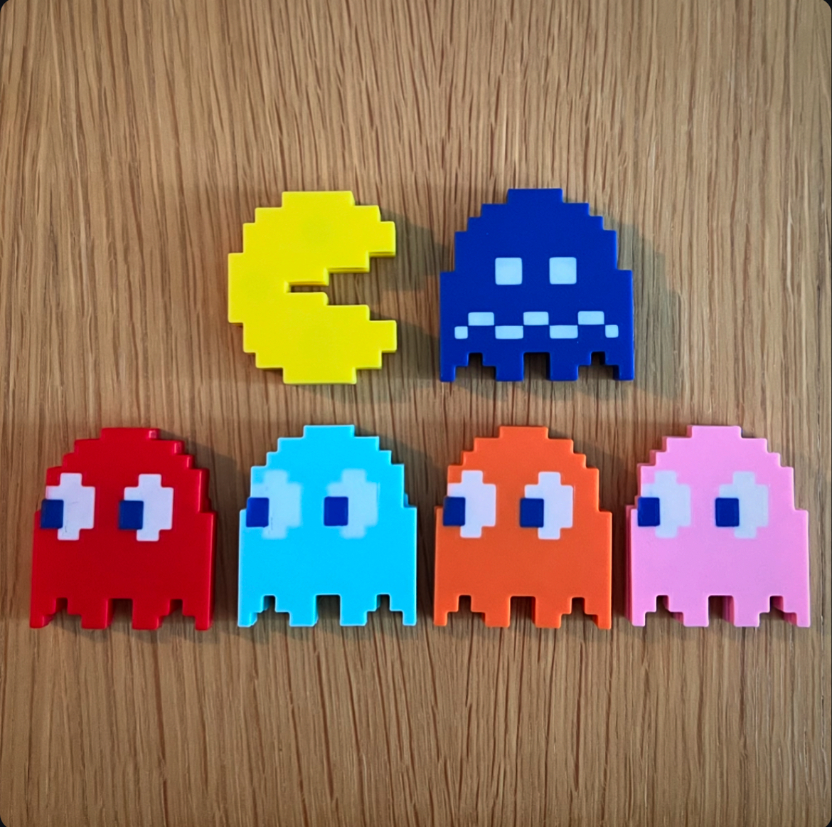 8bit Pacman Fidget Toy with magnet by Betsy Weber | Download free STL ...