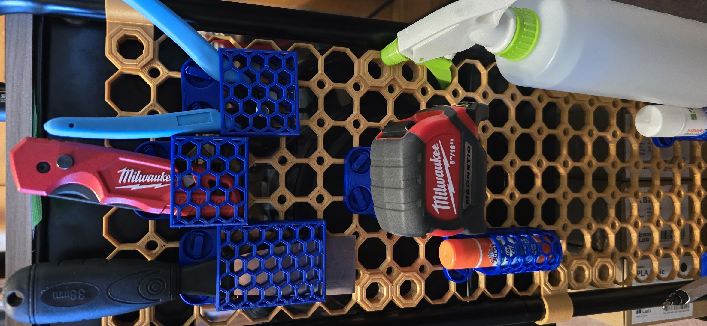 Multiboard Parametric Box, Cylinder, Gridfinity Shelf with Honeycomb ...