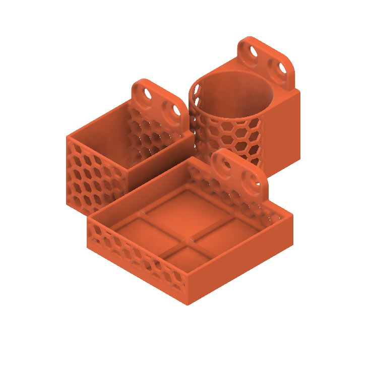Multiboard Parametric Box, Cylinder, Gridfinity Shelf with Honeycomb ...