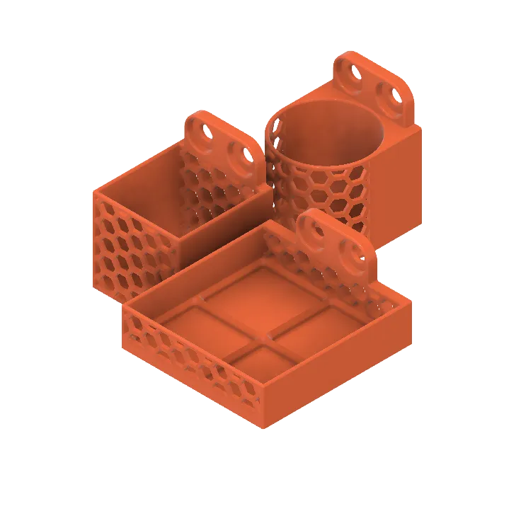 Multiboard Parametric Box, Cylinder, Gridfinity Shelf with Honeycomb ...