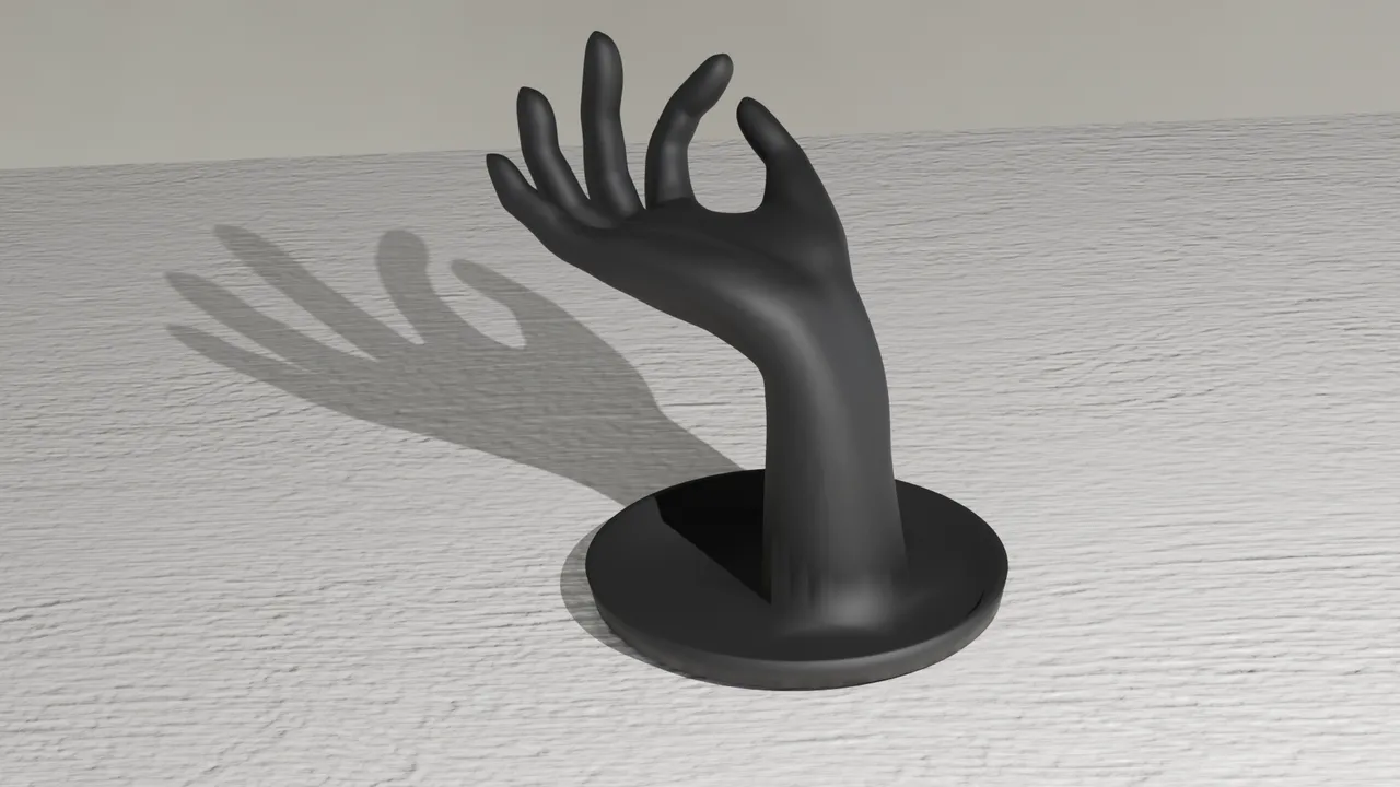 Jewelry hand with tray for storage by cream was taken | Download free ...