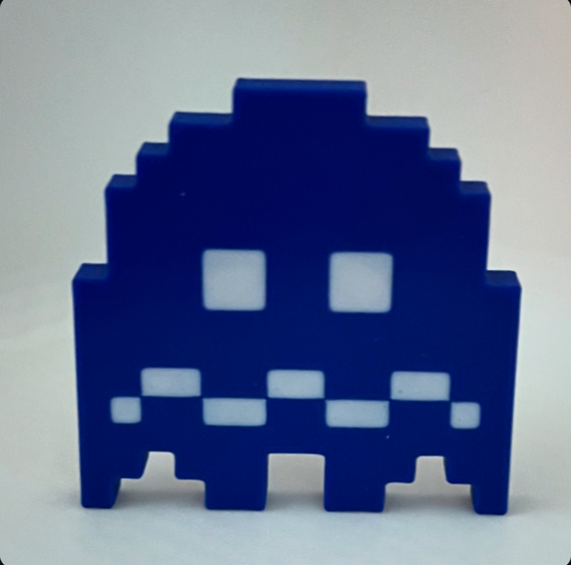 8bit Pacman Vulnerable Ghost Fidget Toy with magnet (blue ghost) por ...