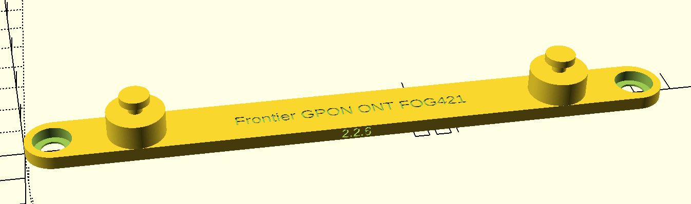 Frontier FOG421 ONT Router Bracket for Leviton/OnQ SMC by RynoShark ...