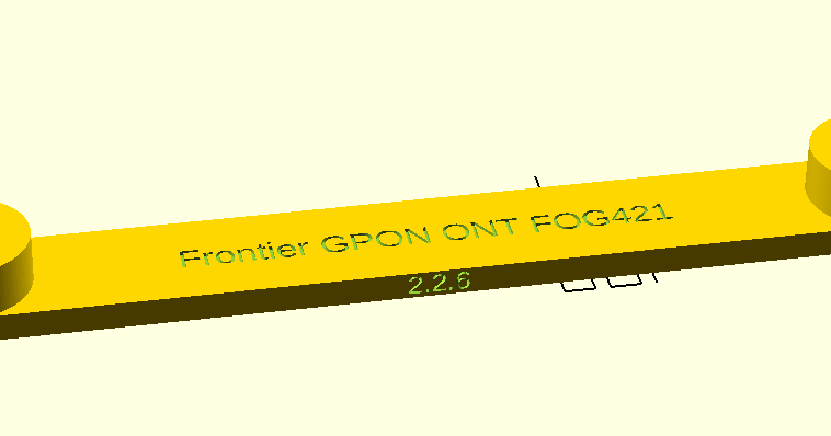 Frontier FOG421 ONT Router Bracket for Leviton/OnQ SMC by RynoShark ...