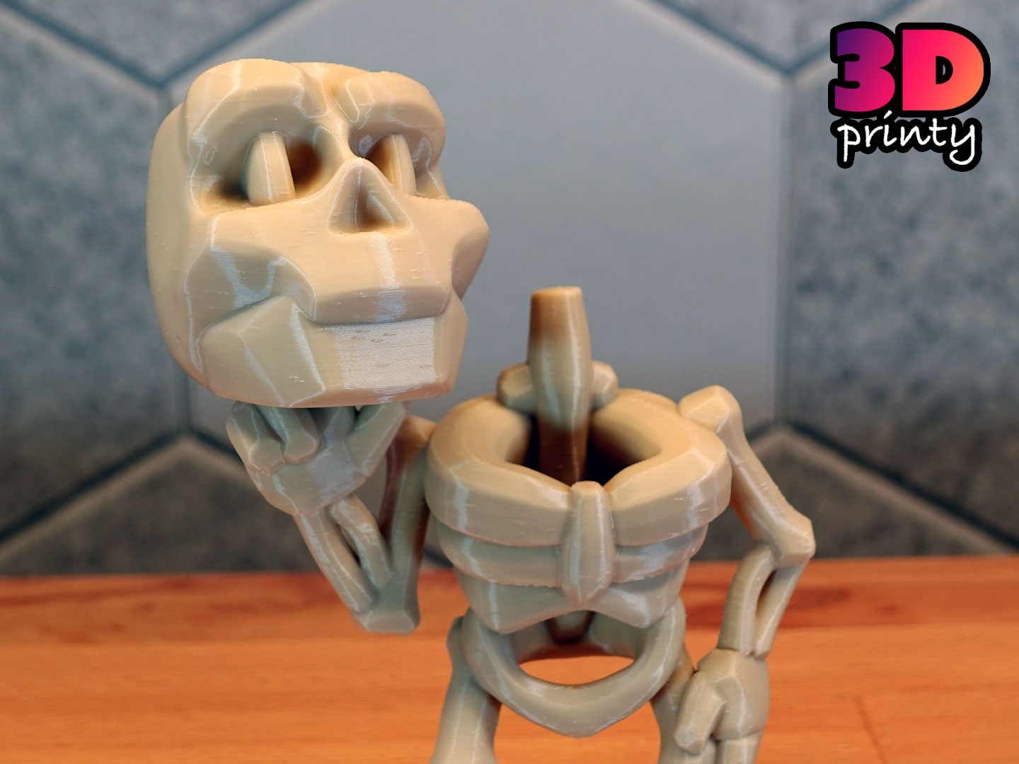 Mini Skeleton - Sculptember Model #8 by 3D Printy | Download free STL ...