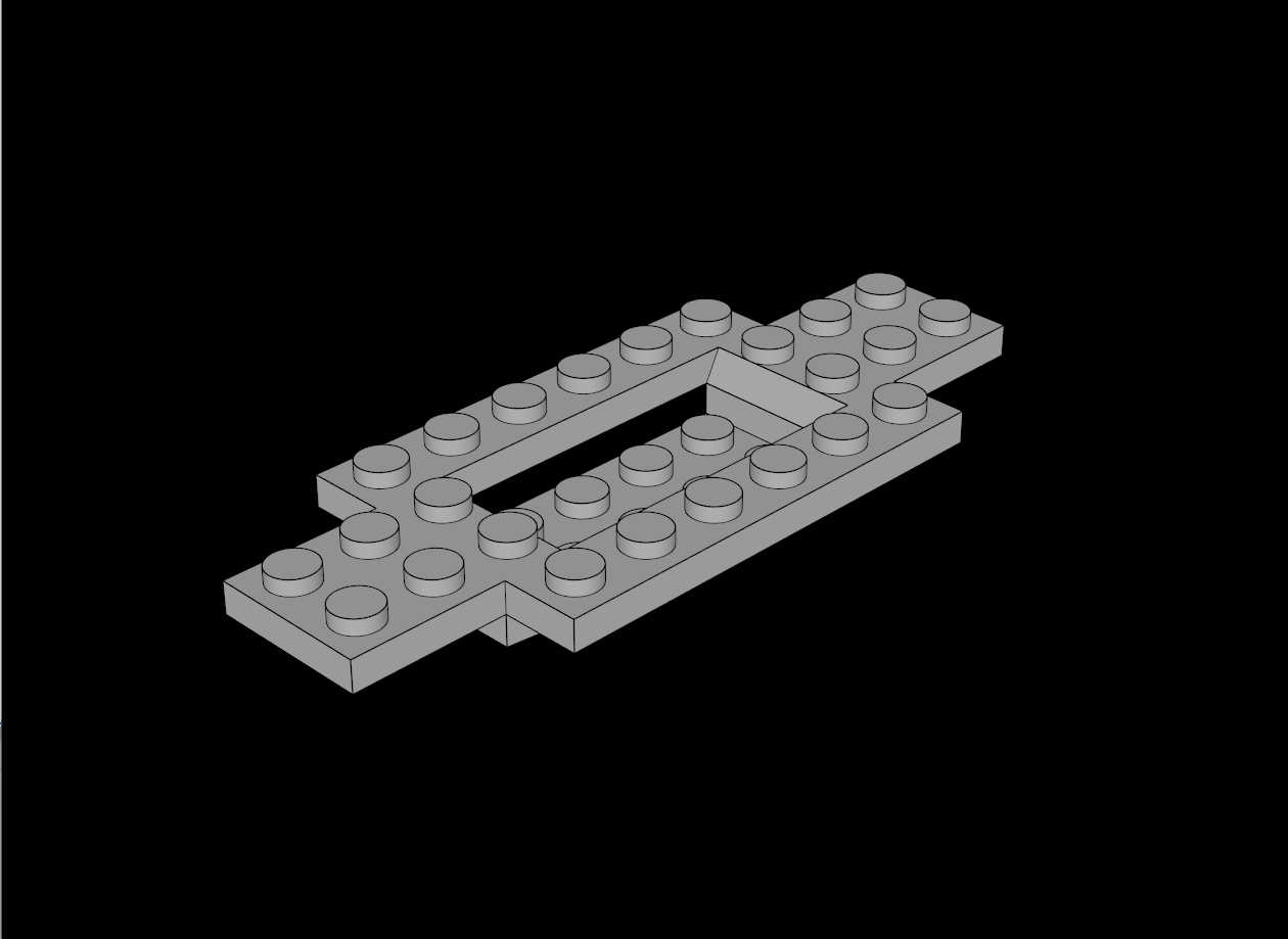Lego Compatible (30029.dat) Car Base 10 x 4 x 2/3 with 4 x 2 Centre ...