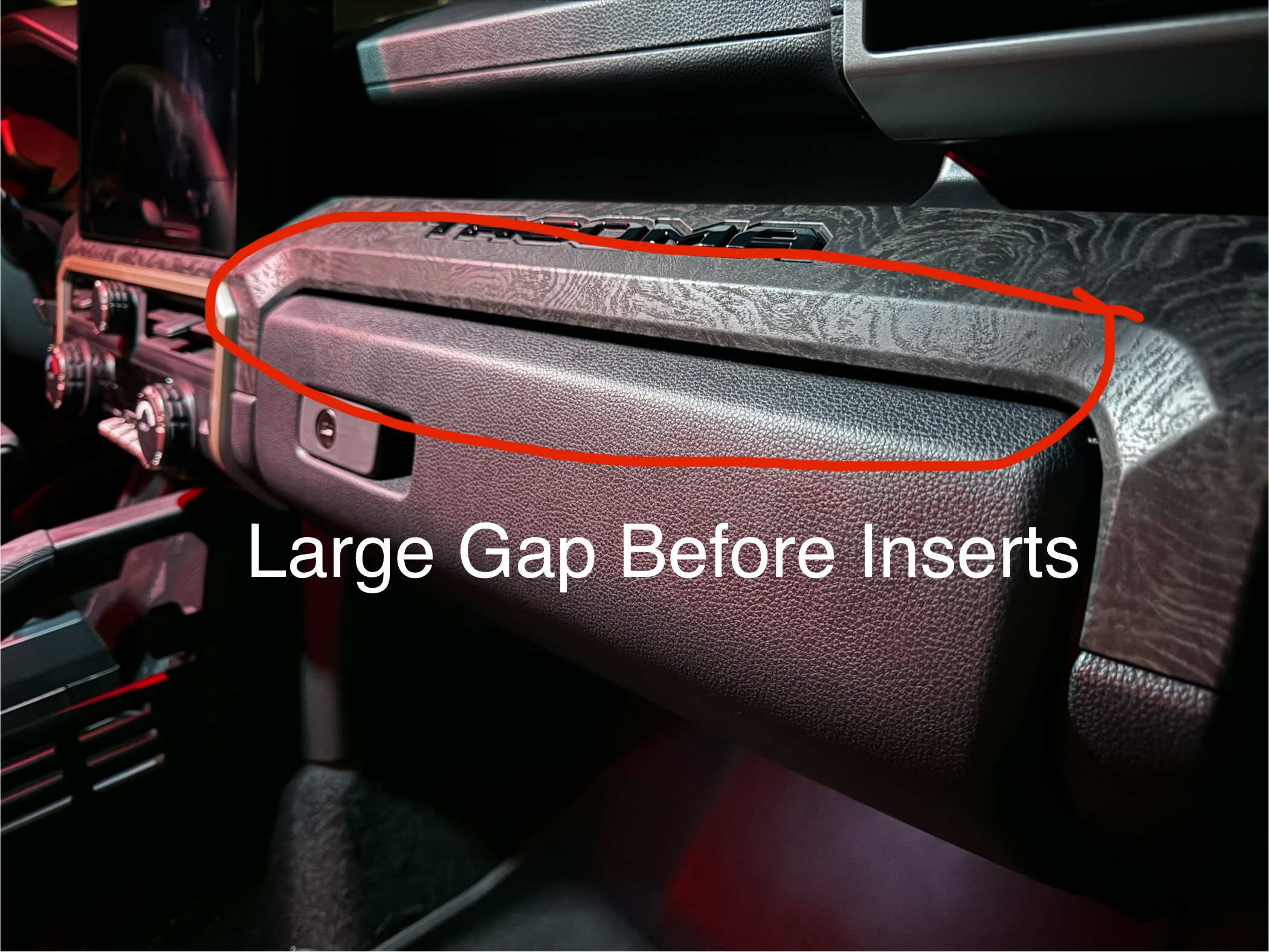 4th Gen Toyota Tacoma Glove Box Gap Fix Inserts par jowings ...