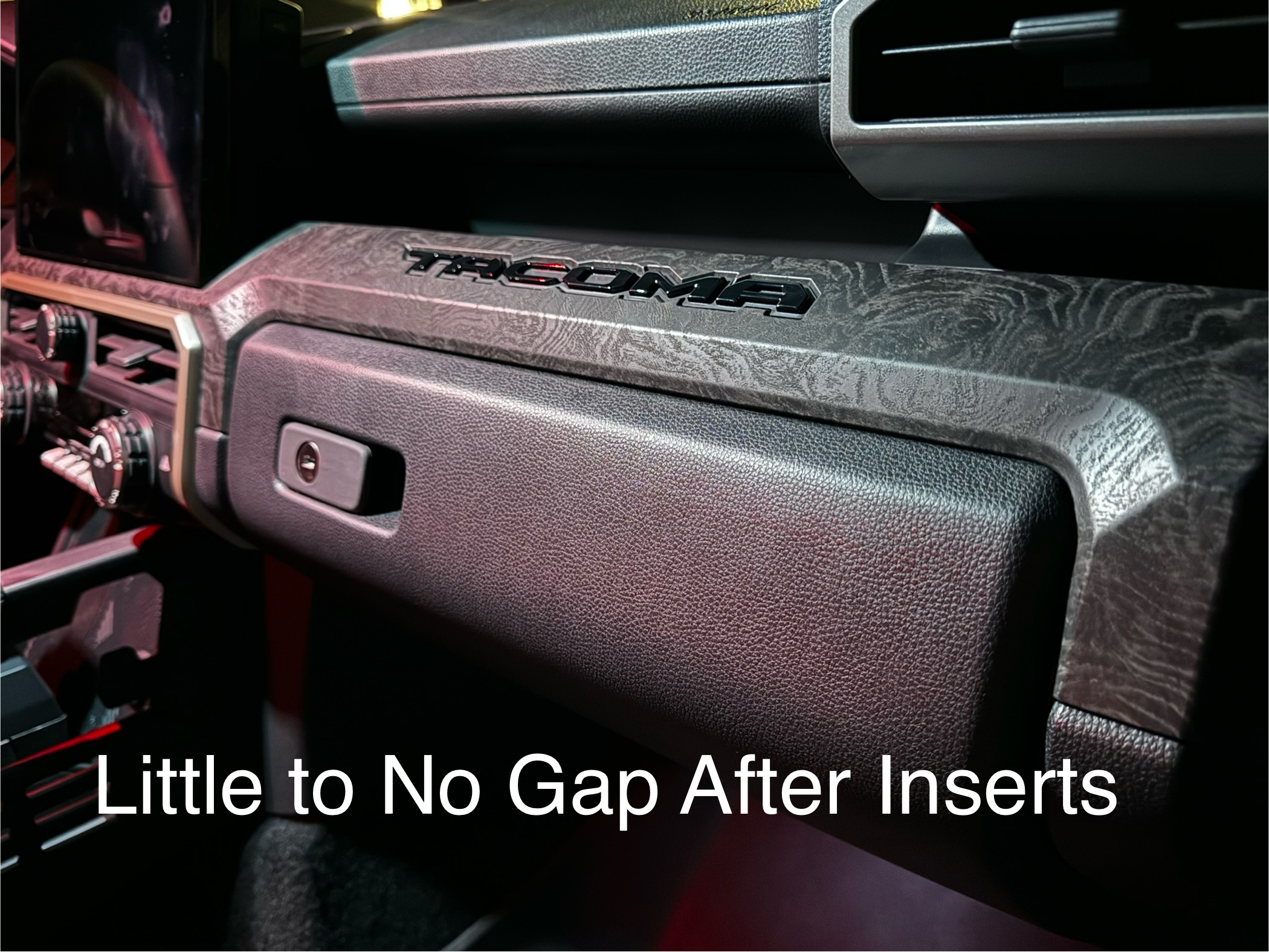 4th Gen Toyota Tacoma Glove Box Gap Fix Inserts par jowings ...