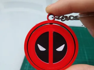 Deadpool Keychain by Miguel Etchepareborde | Download free STL model ...