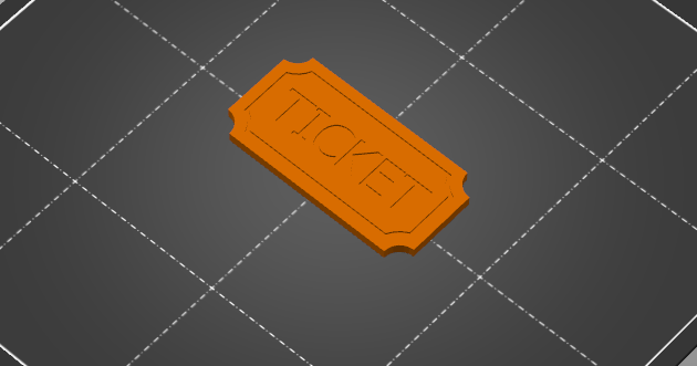 Movie Ticket Prop by Nicholas Berthelon | Download free STL model ...