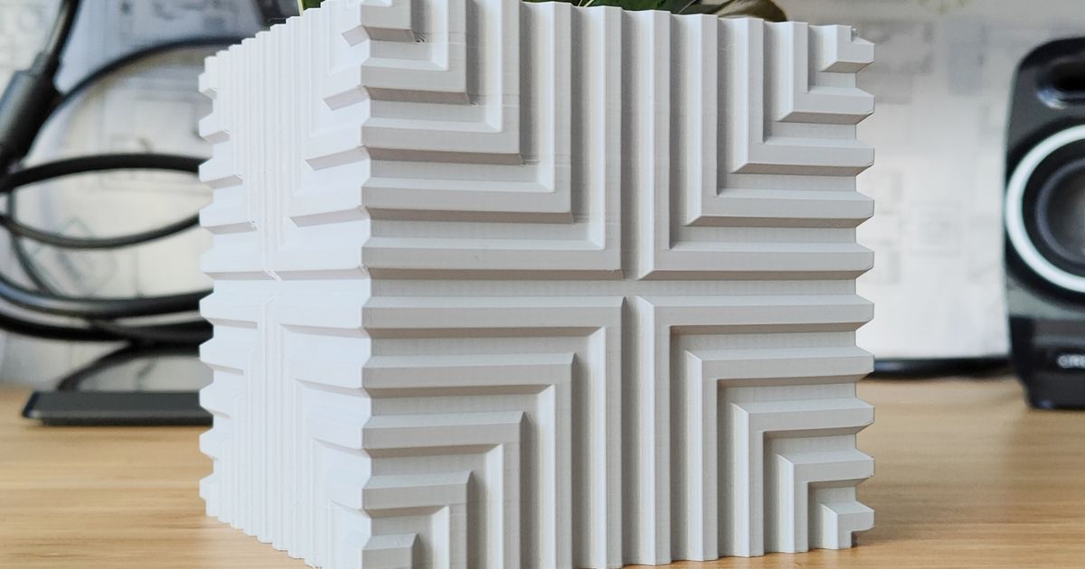 Matrix Cube Plant pot and Planter - Vase mode design by SASSy Design ...