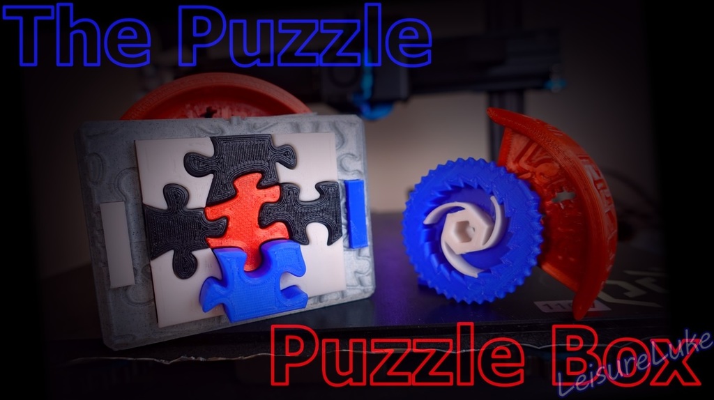 The Puzzle - A Mechanical 100%-3D Printed Puzzle Box por LeisureLuke ...