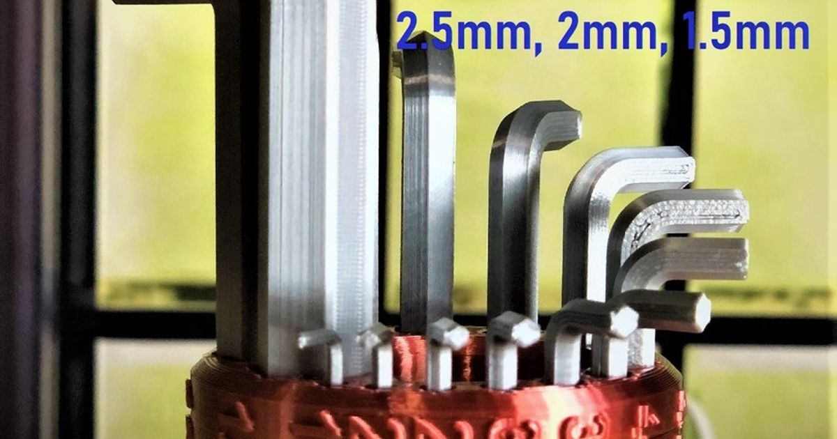 15 Piece Metric Allen Key Tool Set + Desk Organizer: LeisureLuke V1 by ...