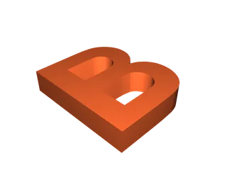 Letter B by Simon Mário Almáši | Download free STL model | Printables.com