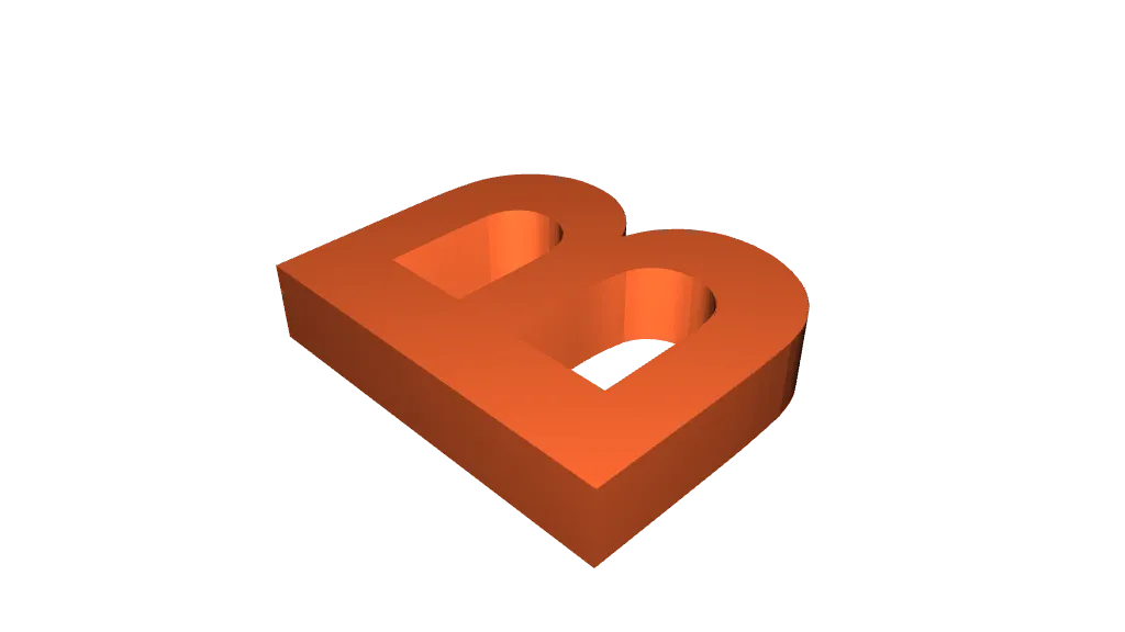 Letter B by Simon Mário Almáši | Download free STL model | Printables.com