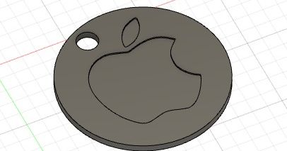 Apple keychain by Jonathan | Download free STL model | Printables.com