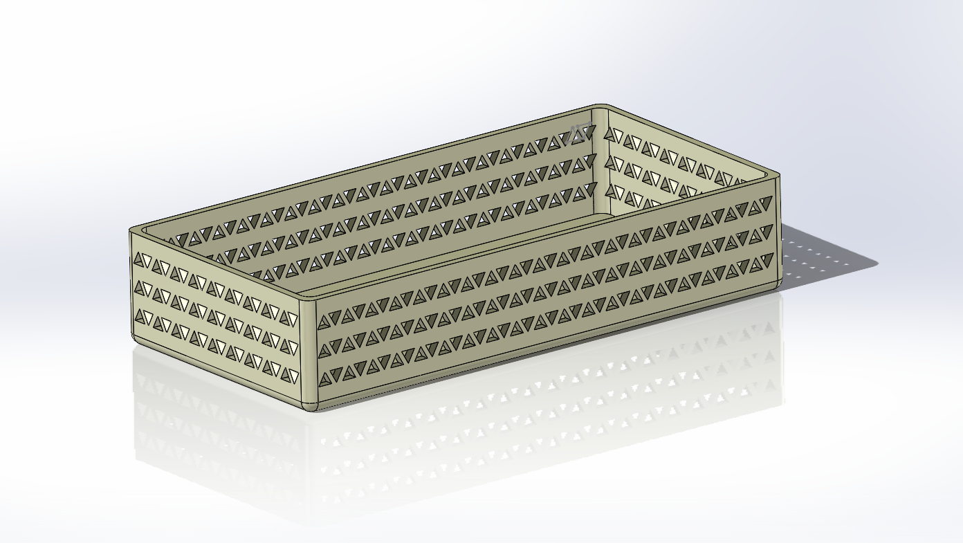 Simple Tray with Triangle Design by Gjörk | Download free STL model ...