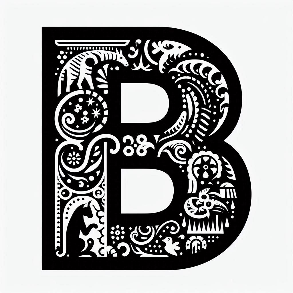 Crazy alphabet: Letter B by Nina Máčová | Download free STL model ...