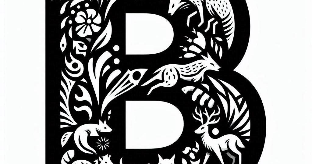 Crazy alphabet: Letter B by Nina Máčová | Download free STL model ...